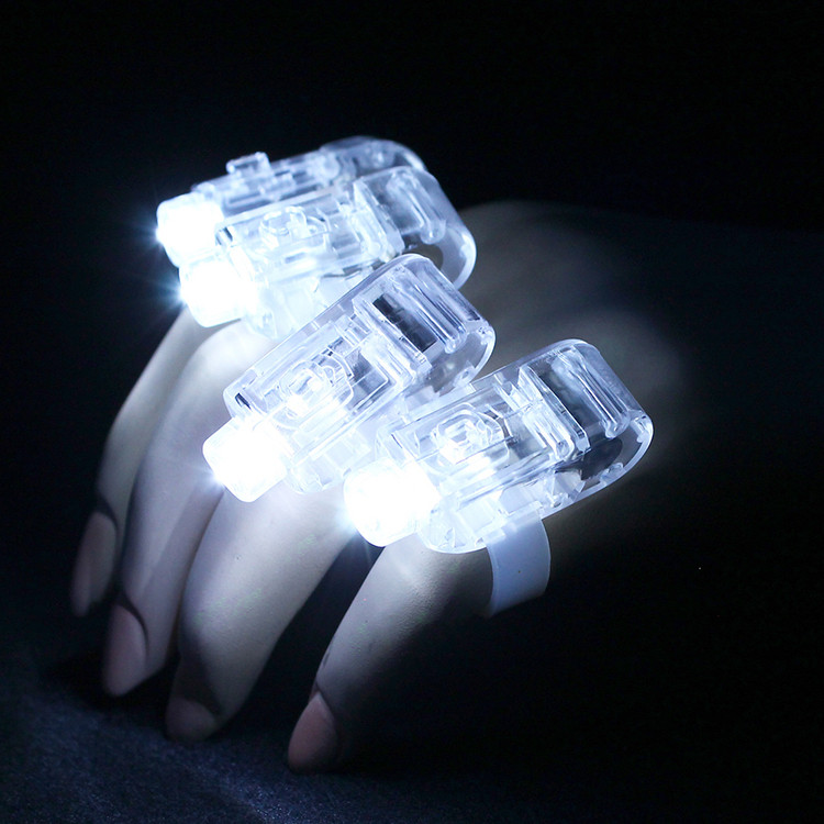 LED Finger Lights White 1 Mode (4-Pack) | LED Accessories