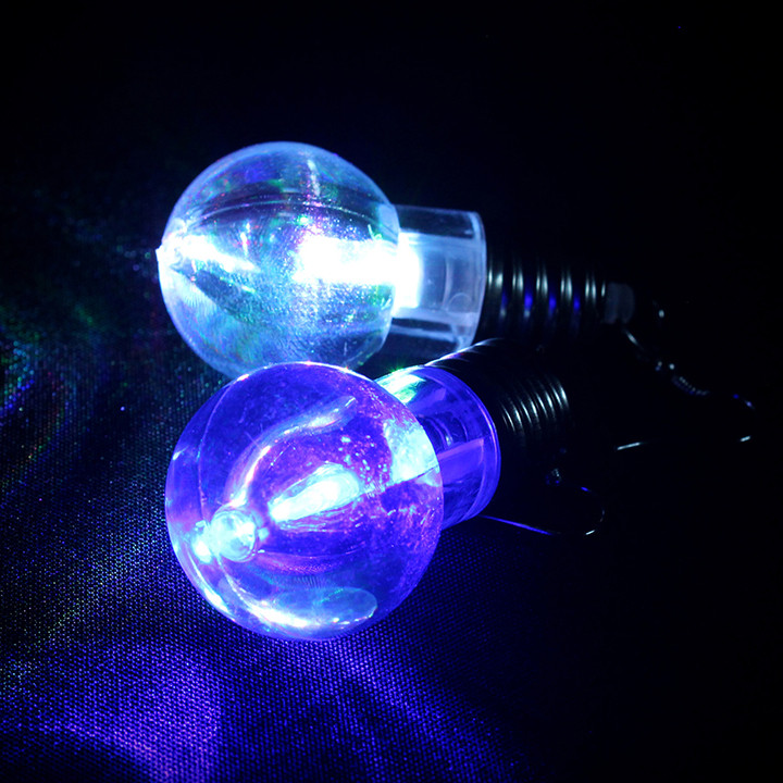 Multicolor LED Light Up Bulb Earrings | LED Accessories