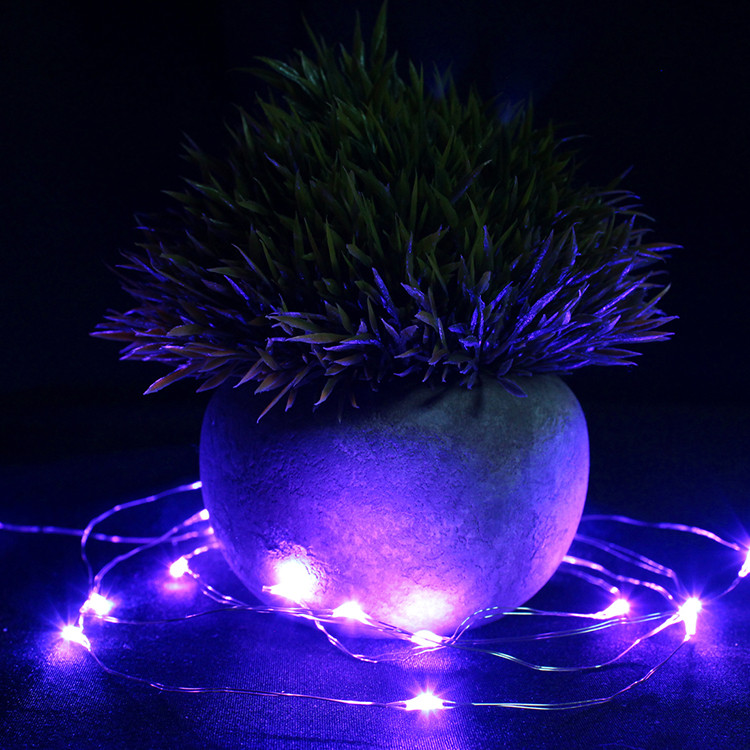 Waterproof LED String Lights Purple 6 Feet | Light Decor