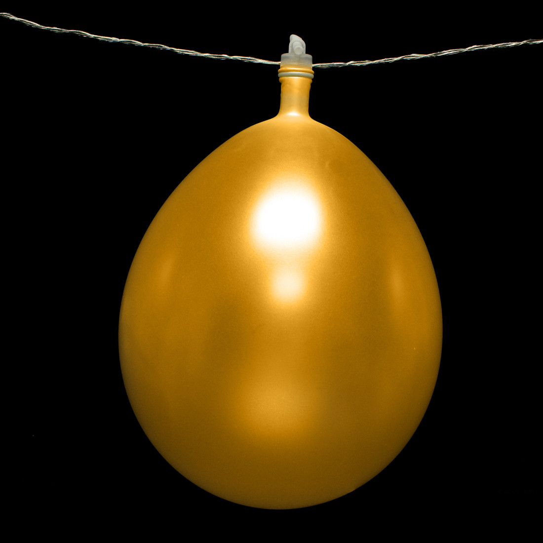 LED Balloon String Lights 13 feet/10 Balloons Gold