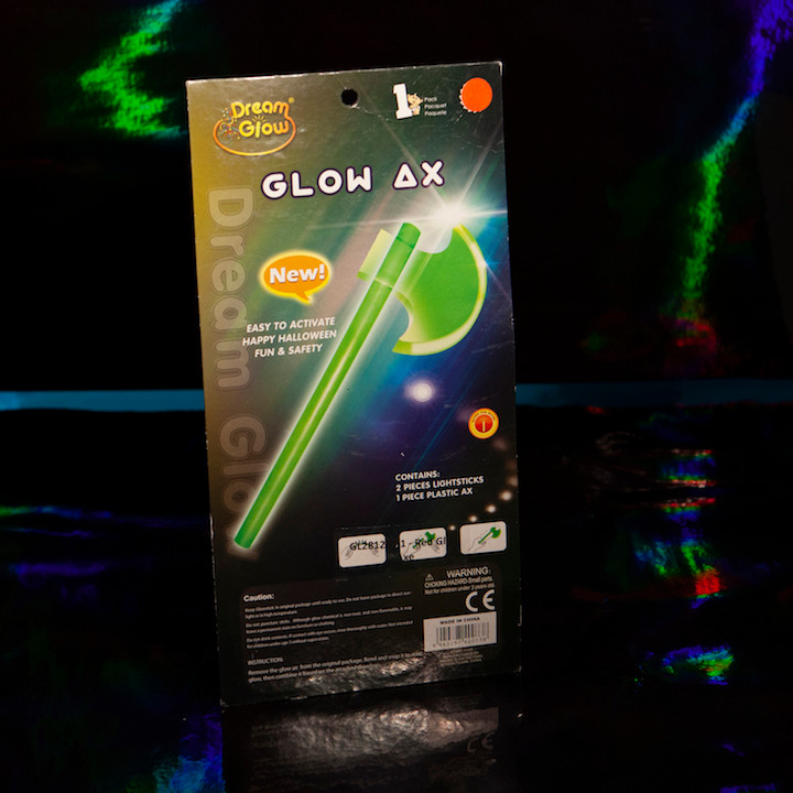 Red Glow Axe | Glow in the Dark Toys | Glow Party & Event