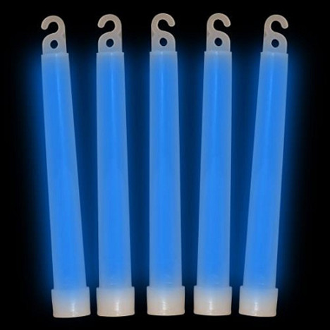 Premium 6" Glow Sticks Blue (25-Pack) | Blue Glow Sticks