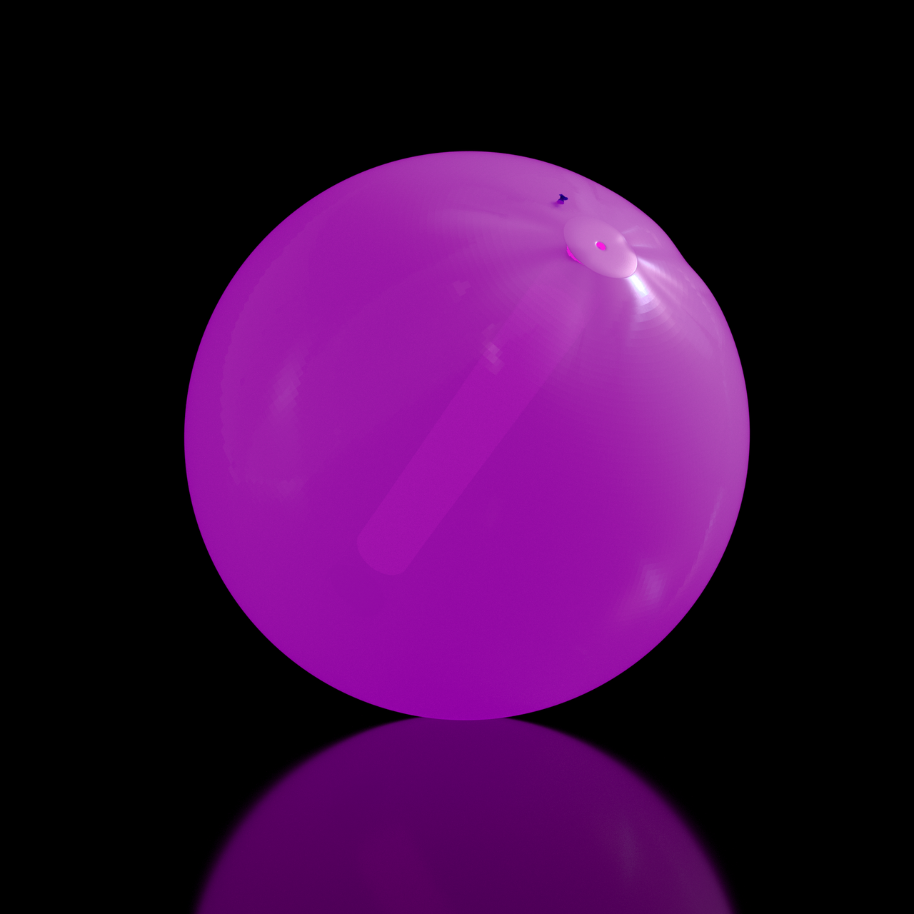 Giant Beach Ball with Pink LED Stick 24" Diameter