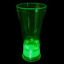 Lighted Pilsner Glass with Gel R/G/B | Lighted Beer Glass