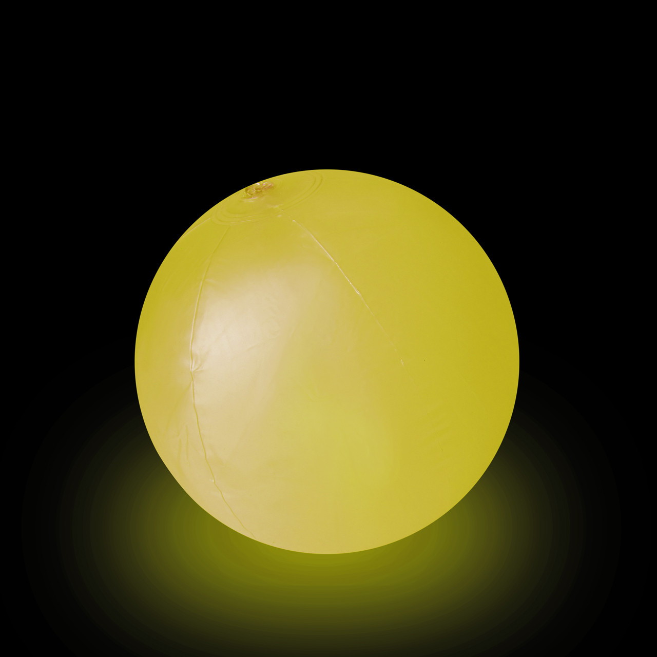 10" Glow Beach Ball in Yellow | Beach & Pool Party Supplies