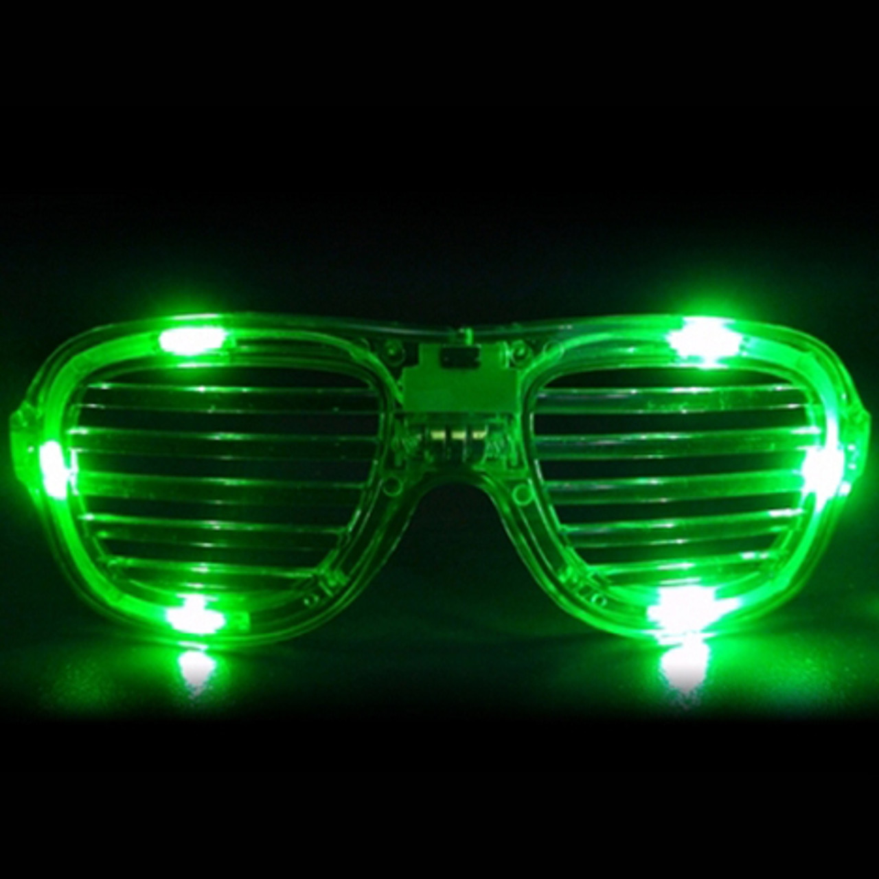 Green Led Shutter Glasses Light Up Sunglasses Shutter Glasses Stunner Shades