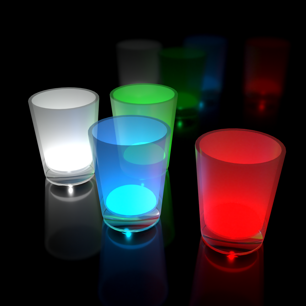 LED Glow Shot Glass | Light-Up Shot Glass | LED Shot | Shot Glass ...