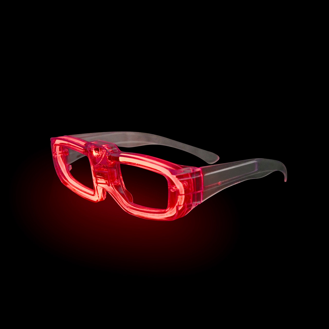 Sound Activated LED Party Glasses in Red | Glowsource
