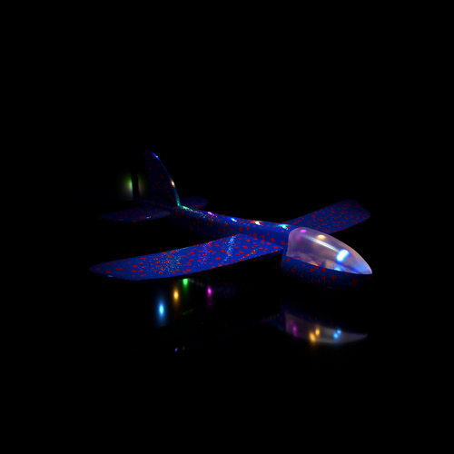 Yellow LED Light Up Glider Plane - 2 Pack - Glowsource.com