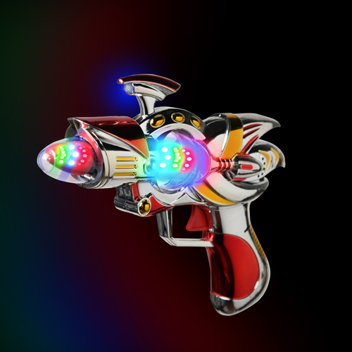 LED Magic Spinner Gun with Sound | LED Light Up Toys