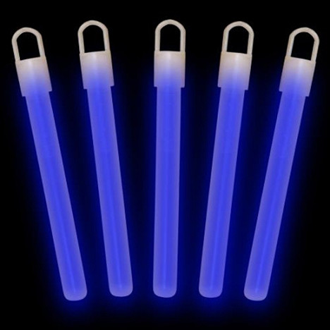 Blue 4" Glow Sticks (50-Pack) for Parties | Light Sticks