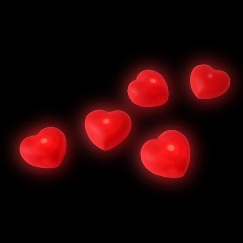 LED Blinking Red Heart 4 Different Modes