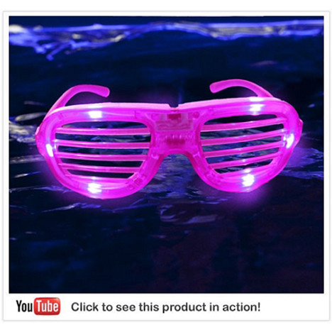 LED Shutter Glasses Pink | Shutter Glasses | Stunner Shades