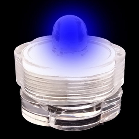 Blue Waterproof Tea Lights 12 Pack | Decorative Lighting