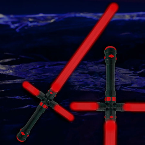 34.5" LED Light Up Tri-Saber in Red | LED Light Up Sword