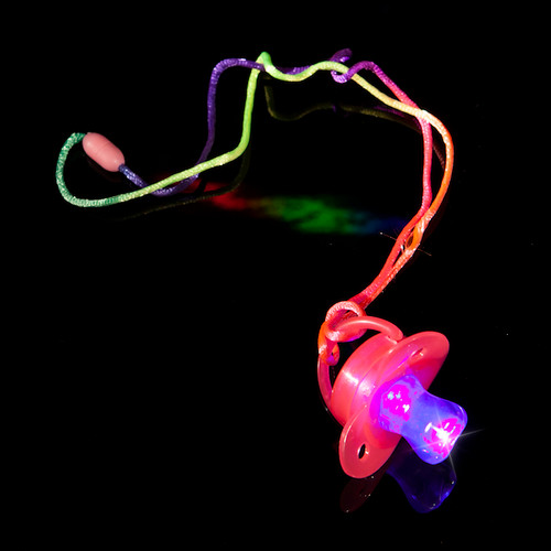 LED Novelty Pacifiers Soft Style 12 Pack