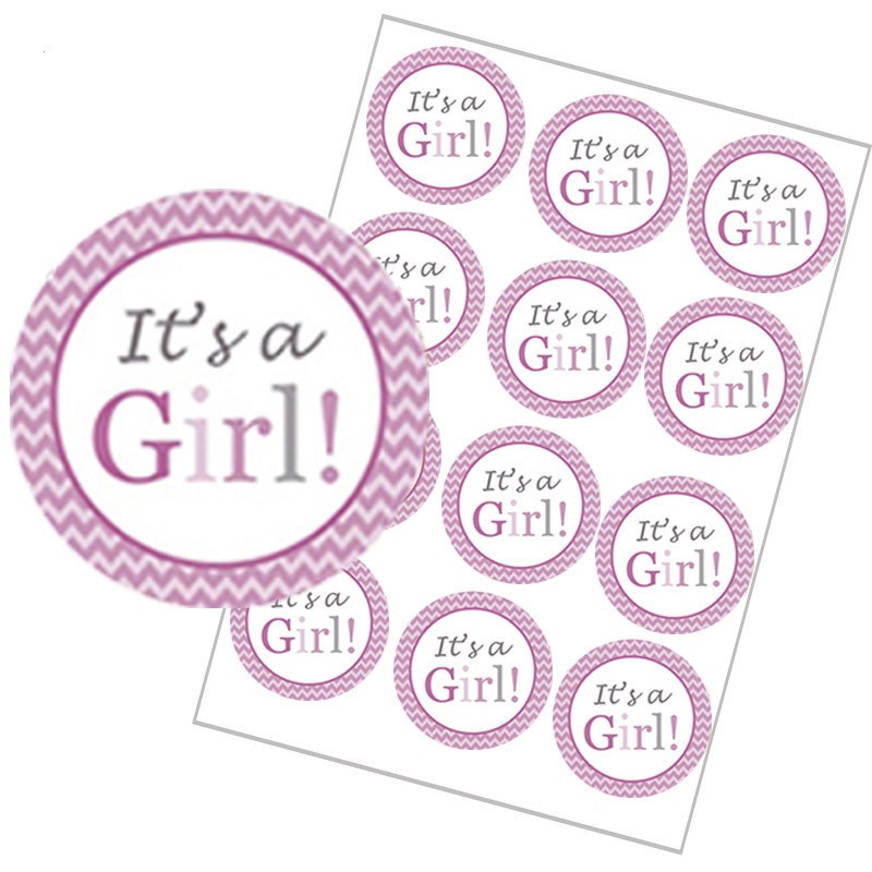 Baby Shower Stickers | Its a Girl Baby Shower Supplies