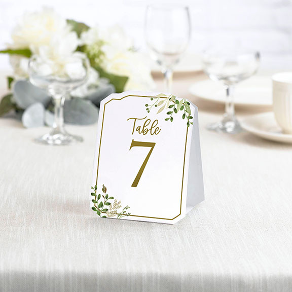 Table Numbers | Wedding Table Decorations