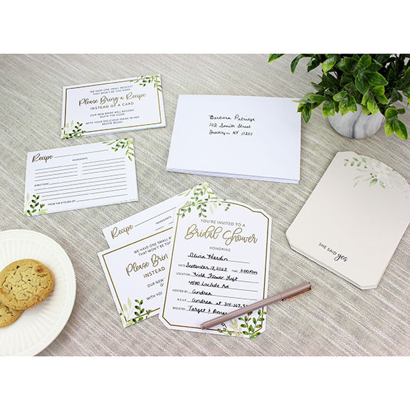 Bridal Shower Invitations | Recipe Cards