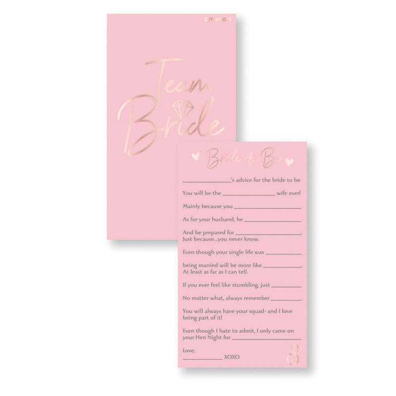 Bride To Be Advice Cards | Bridal Shower Game
