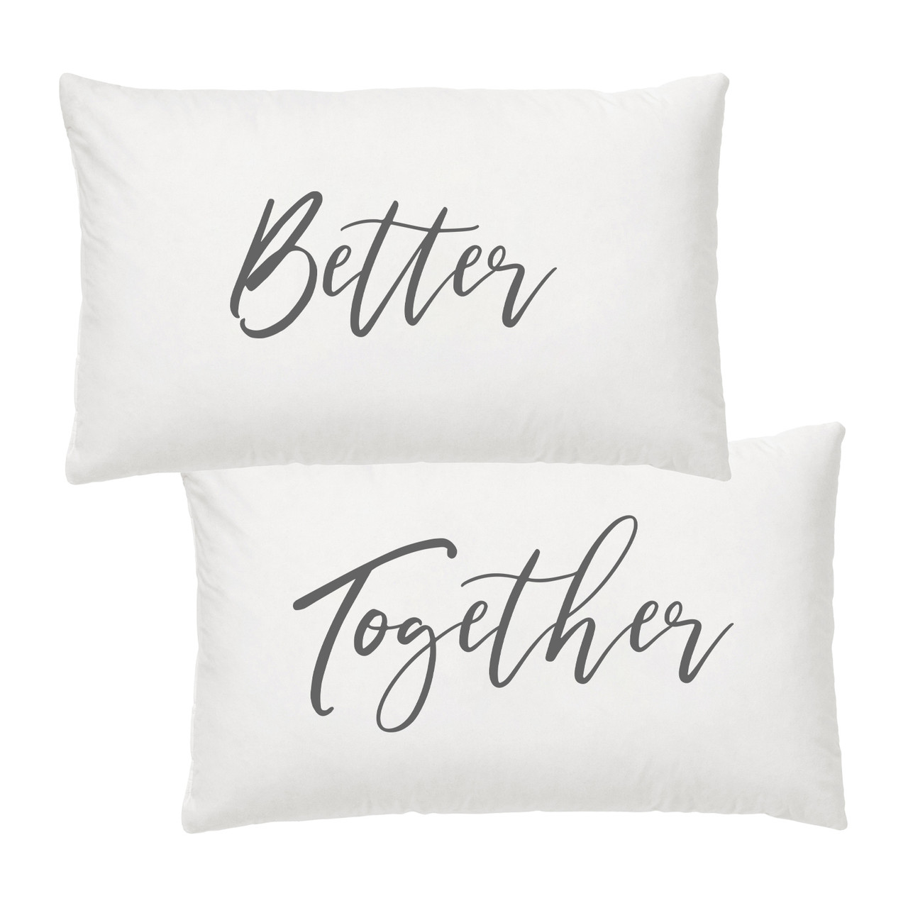 Better Together Pillowcases | Bride and Groom gift