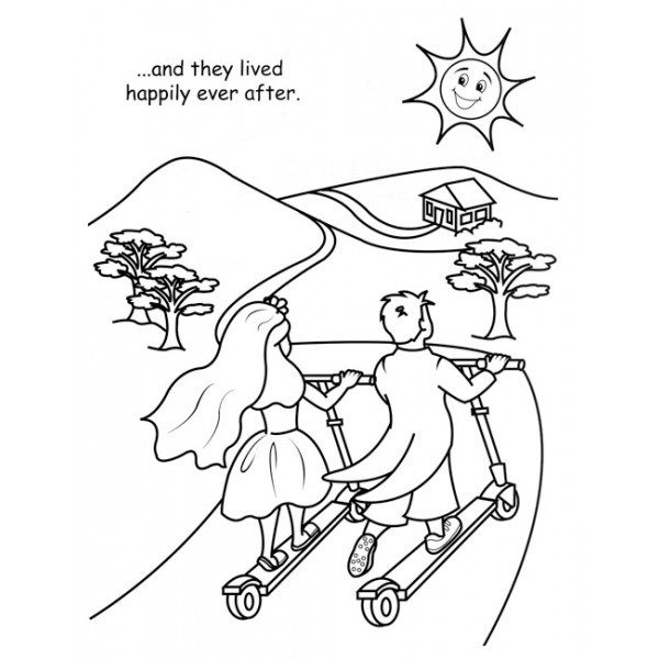 Country Wedding Coloring Pages And Activity Free Printable Wedding