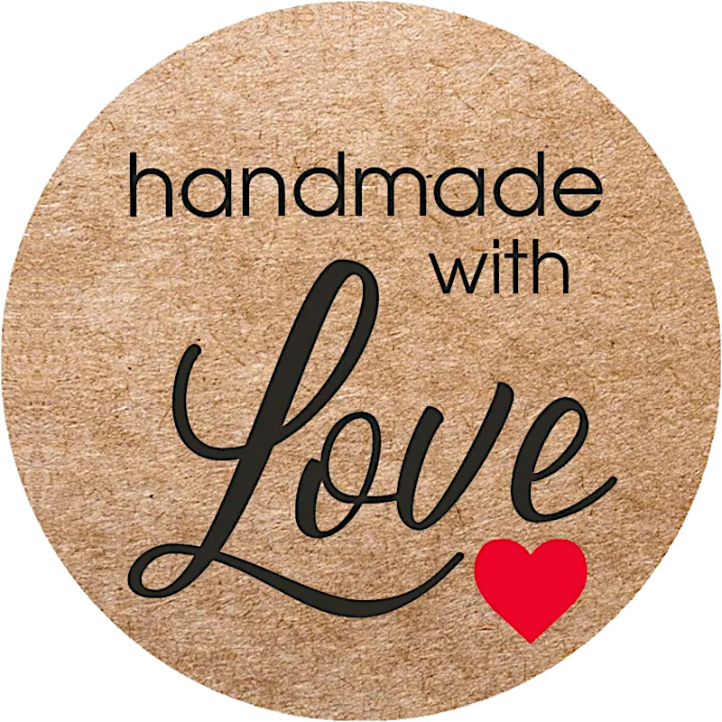 Handmade with Love Stickers | Favour Supplies