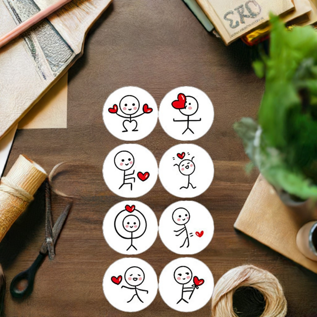 Love Heart Stickers | Favour Supplies