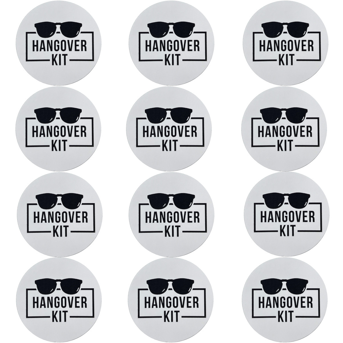 Hangover Kit Stickers | Party Favours