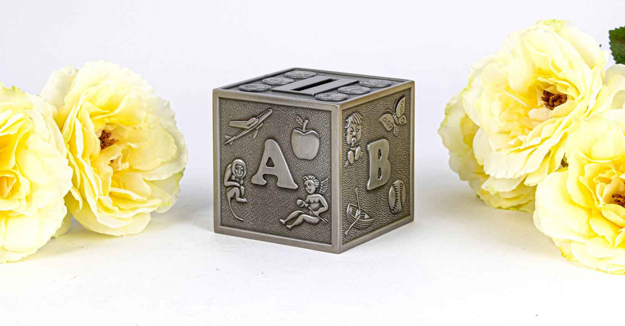 Baby ABC Cube Money Box | Newborn Baby Gift