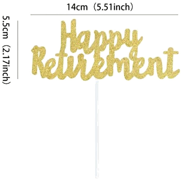 Retirement Cake Topper | Retired Party Decor