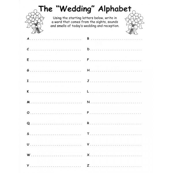 Wedding Colouring Book | Wedding Activity Book
