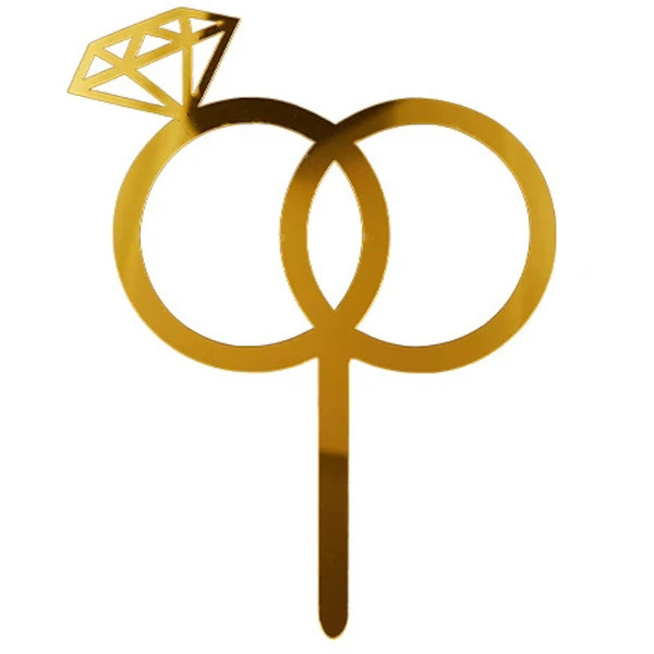 Wedding Rings Cake Topper | Cake Decorations