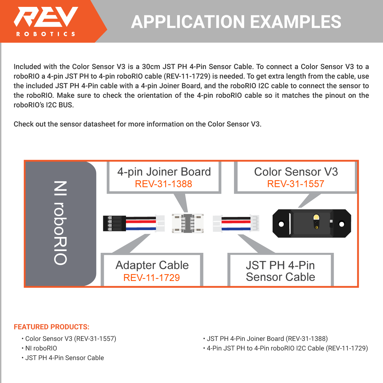 Color Sensor V3 Rev Robotics