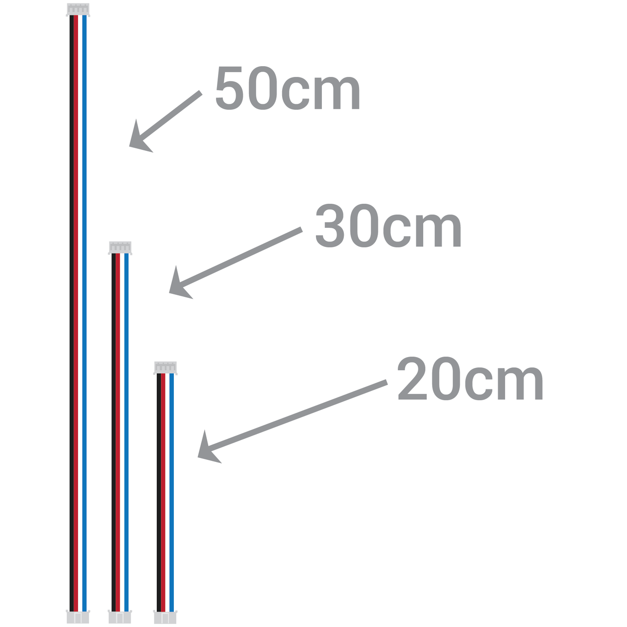 JST PH 4-pin Sensor Cables - REV Robotics