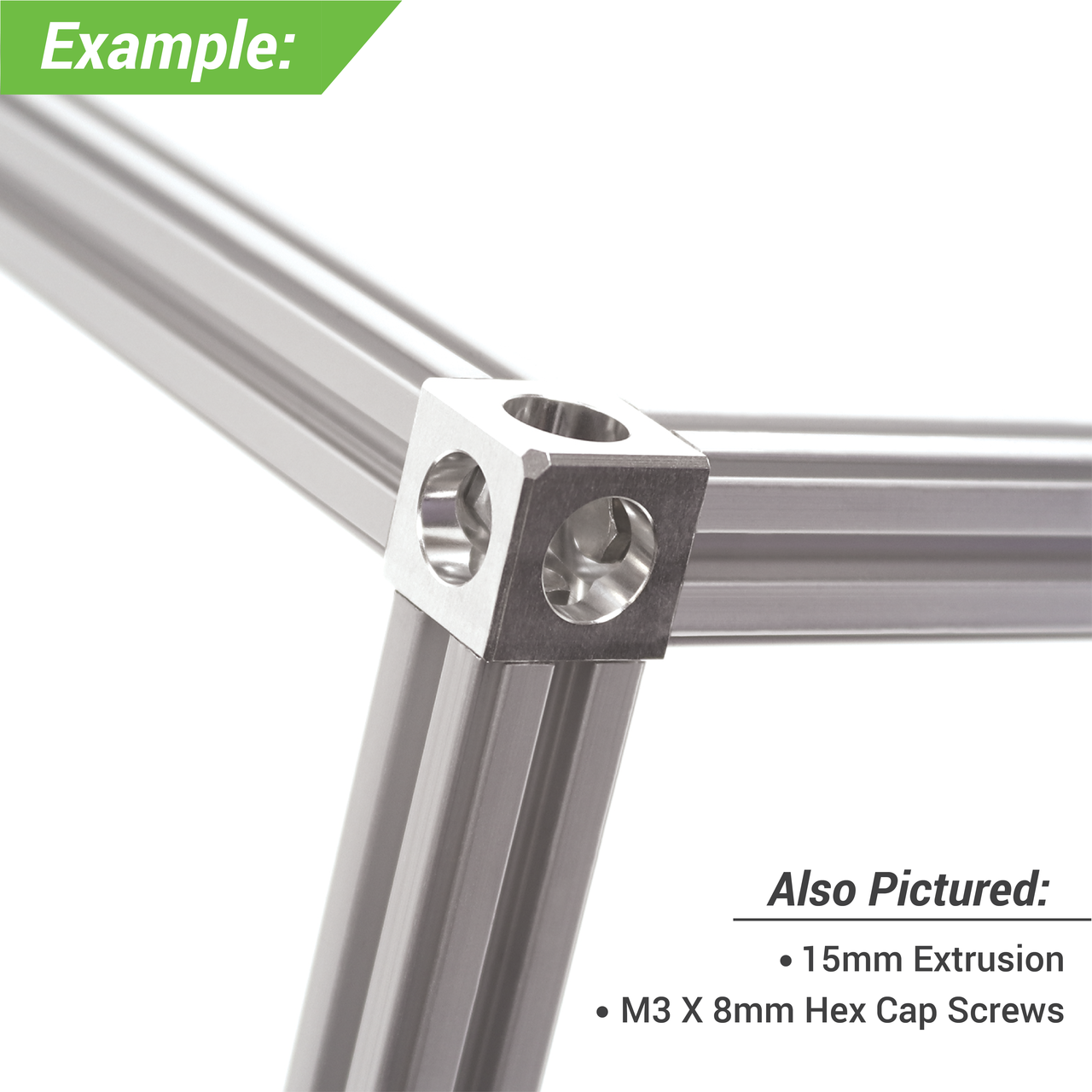 15mm Corner Cube - 8 Pack - REV Robotics