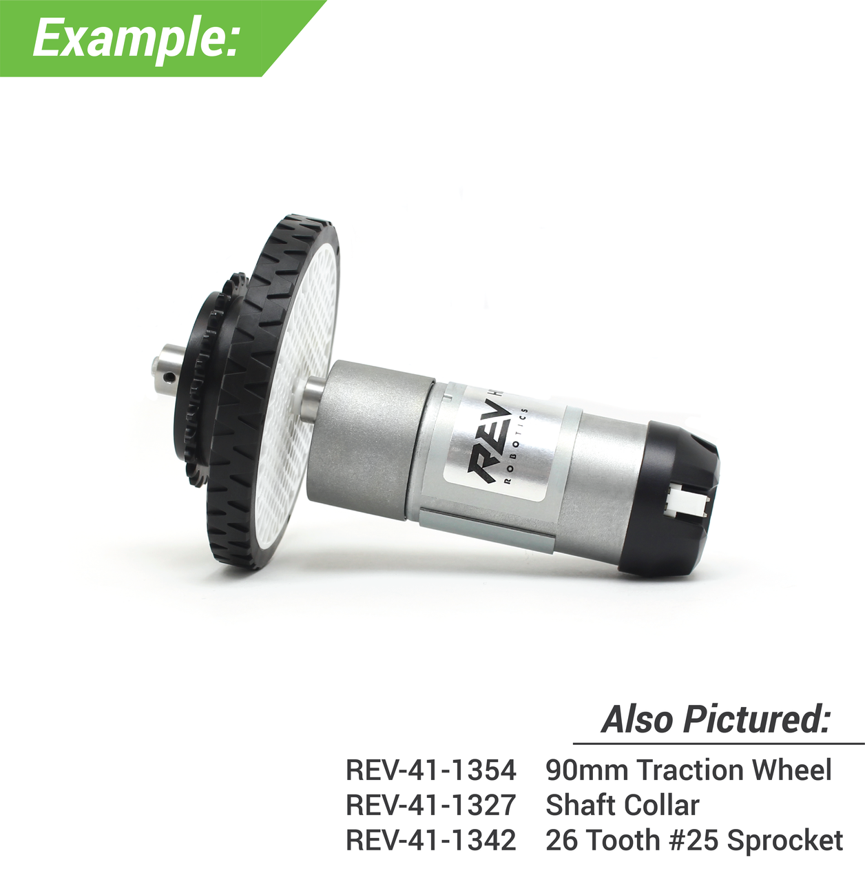 HD Hex Motor 40:1 Spur Gearbox - REV Robotics