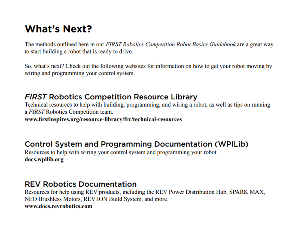 FRC Robot Basics Guidebook - 25 Pack - REV Robotics