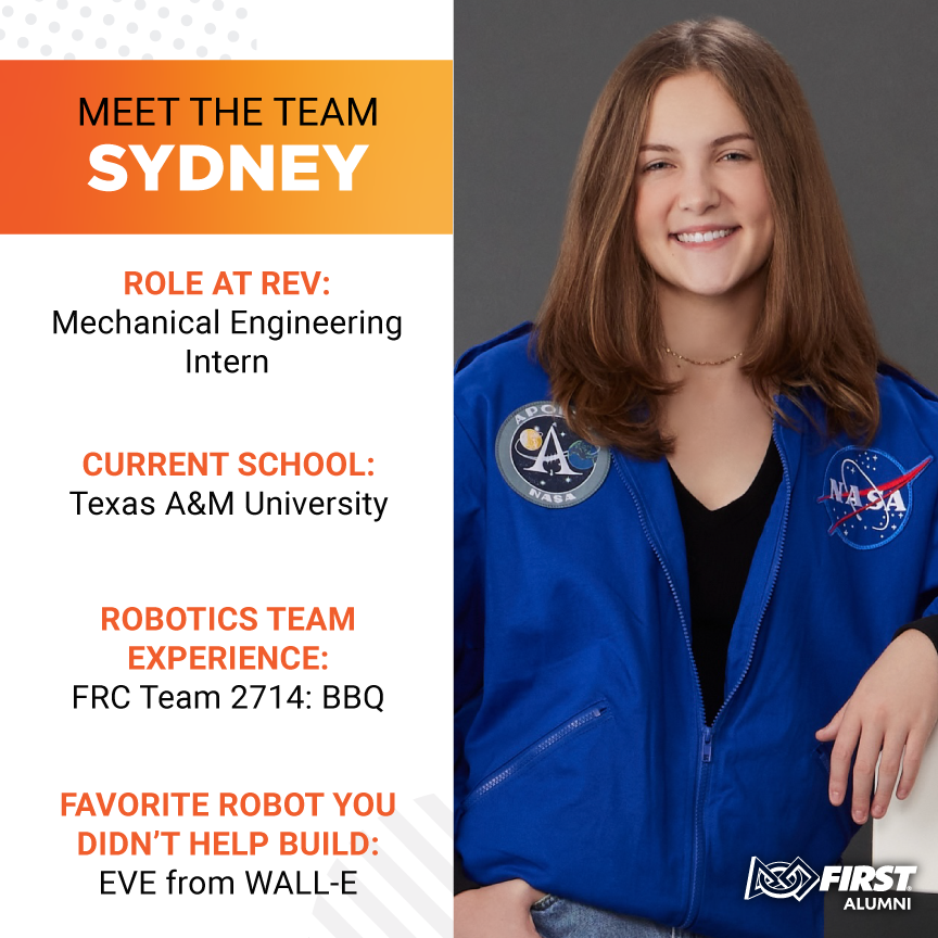 Intern Spotlight: Sydney - REV Robotics