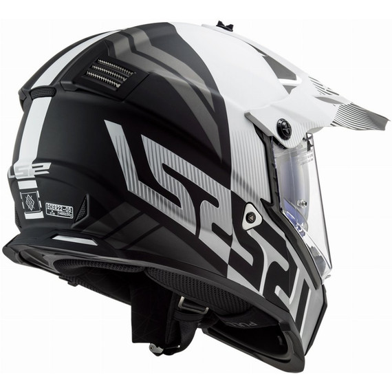 LS2 Blaze Sprint Dual Sport Helmet (Black/White) - Revco.ca