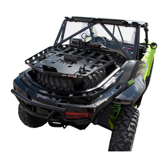 Tusk Bed Mounted Utv Spare Tire Carrier And Cargo Rack For Arctic Cat