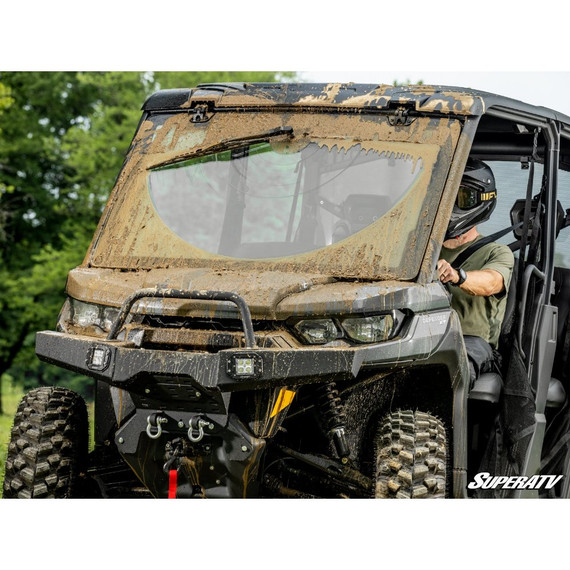 Super ATV Maxdrive Power Flip Glass Windshield - Revco.ca