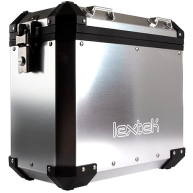 Lextek Aluminum Motorcycle Panniers with Mounting Plate - Revco.ca