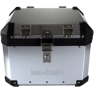 Lextek Aluminum Motorcycle Top Case with Mounting Plate - Revco.ca