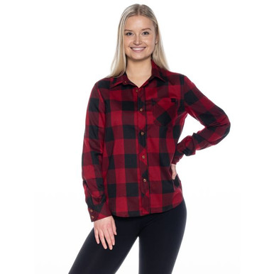 TEAMLTD Women's Campfire Flannel (Red) - CLOSEOUT - Revco.ca