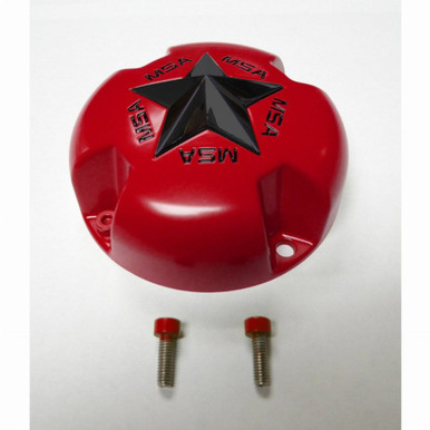 MSA Bolt-On Star Center Cap (Red) - Revco.ca