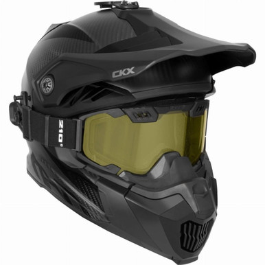 CKX Titan Air Flow Carbon Modular Winter Helmet (Matte Carbon) - Revco.ca