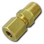 Brass Fitting w/ Ferrule - Mini Wedge Supply