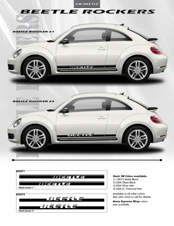 VW Beetle Stripe Kits | VW Beetle Decals | VW Beetle Graphics 2012-2021