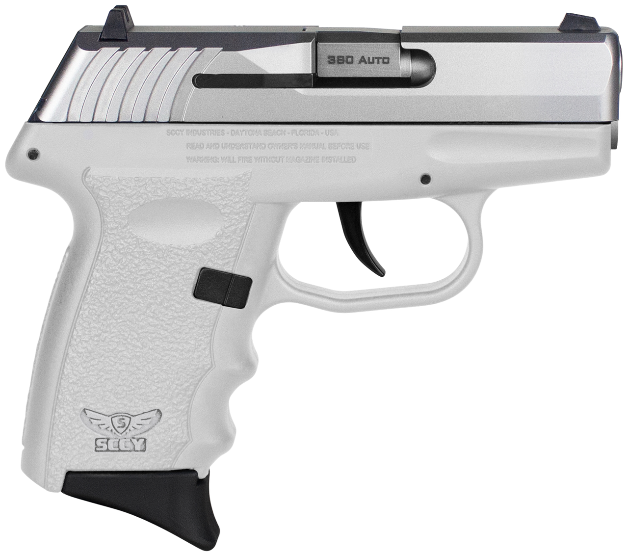 Sccy Industries Cpx-3, Sccy Cpx-3ttwt 380 Tt Slide Wht Grip No Sfe 10r